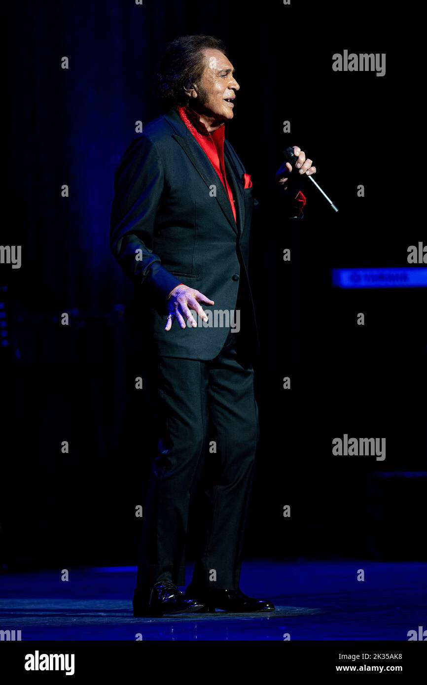 LONDON, ENGLAND: Engelbert Humperdinck performs at the London Palladium ...