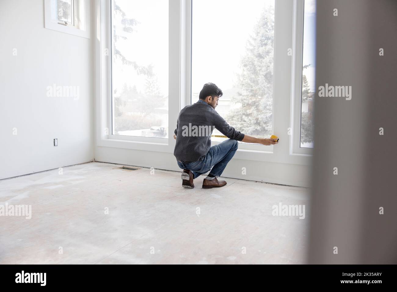 New construction site tape window hi-res stock photography and images ...