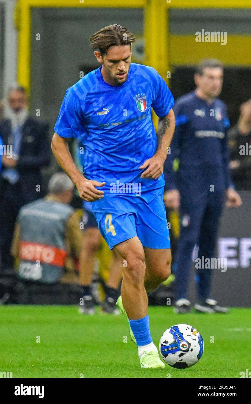 San Siro stadium, Milan, Italy, September 23, 2022, Italy’s Rafael ...