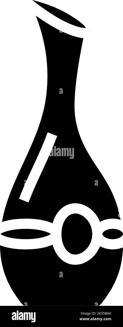 decanter wine glyph icon vector illustration Stock Vector Image & Art ...