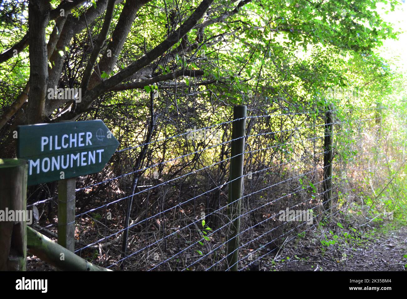 End of summer in west Kent near Eynsford at the Percy Pilcher memorial ...