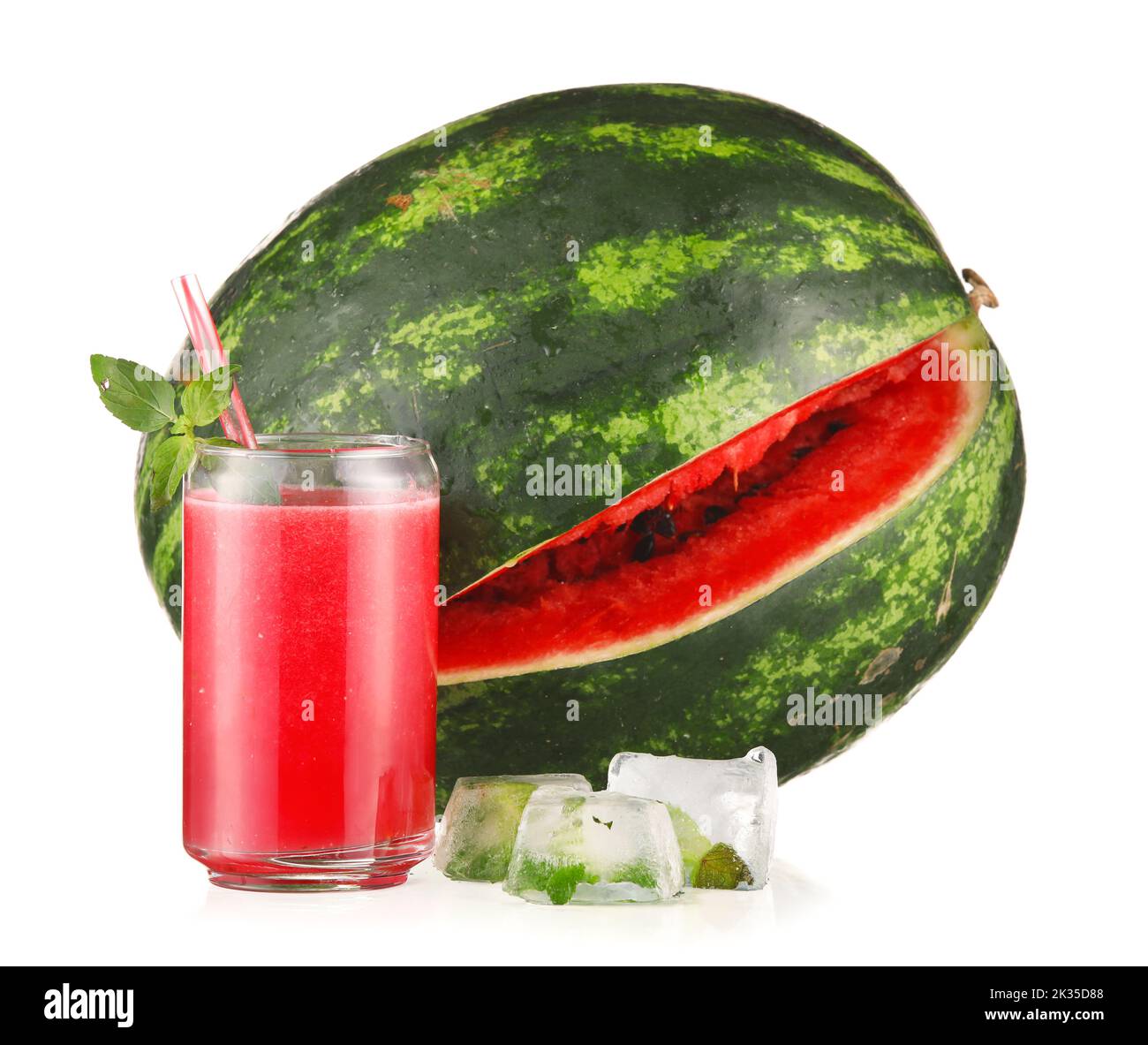Watermelon pulp ice cubes hi-res stock photography and images - Alamy