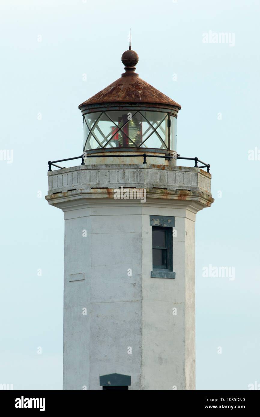 Point Wilson Lighthouse, Fort Worden State Park, Washington Stock Photo ...