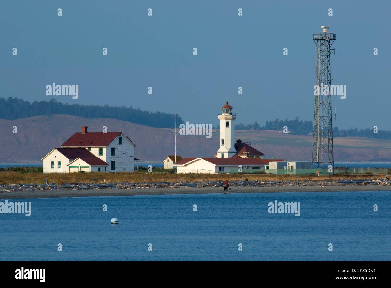 Point Wilson Lighthouse, Fort Worden State Park, Washington Stock Photo ...