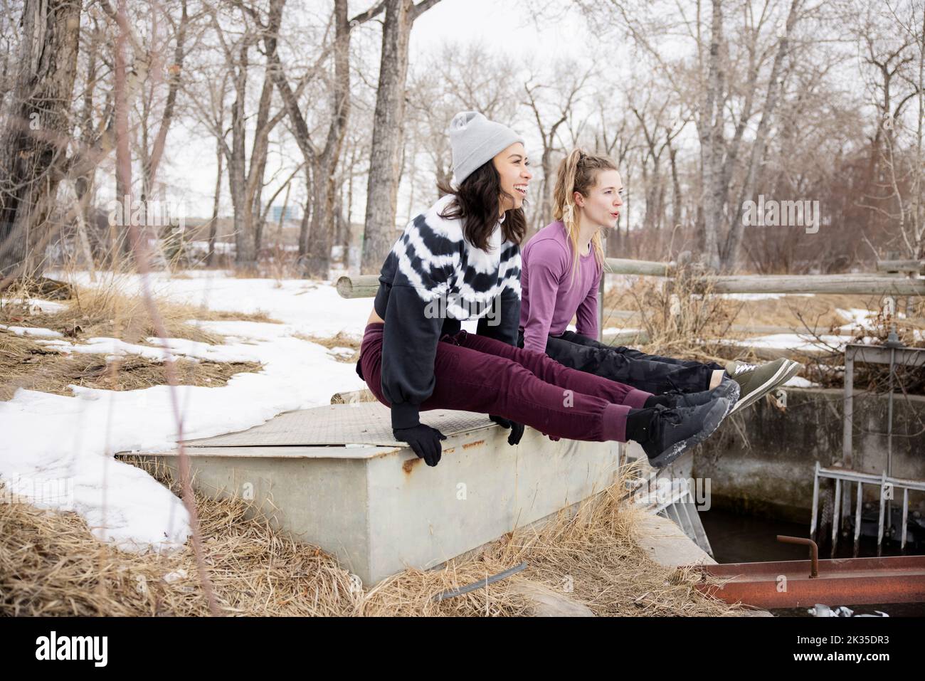 Female young sit hi-res stock photography and images - Alamy
