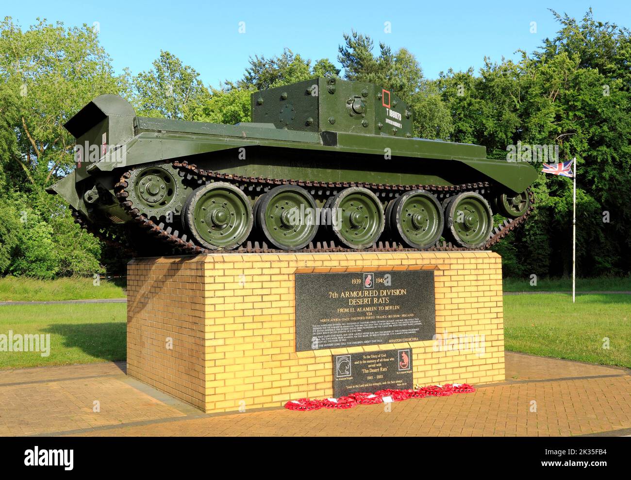 Desert Rats Memorial, 7th Armoured Division, Tank, WW2, Thetford Forest ...
