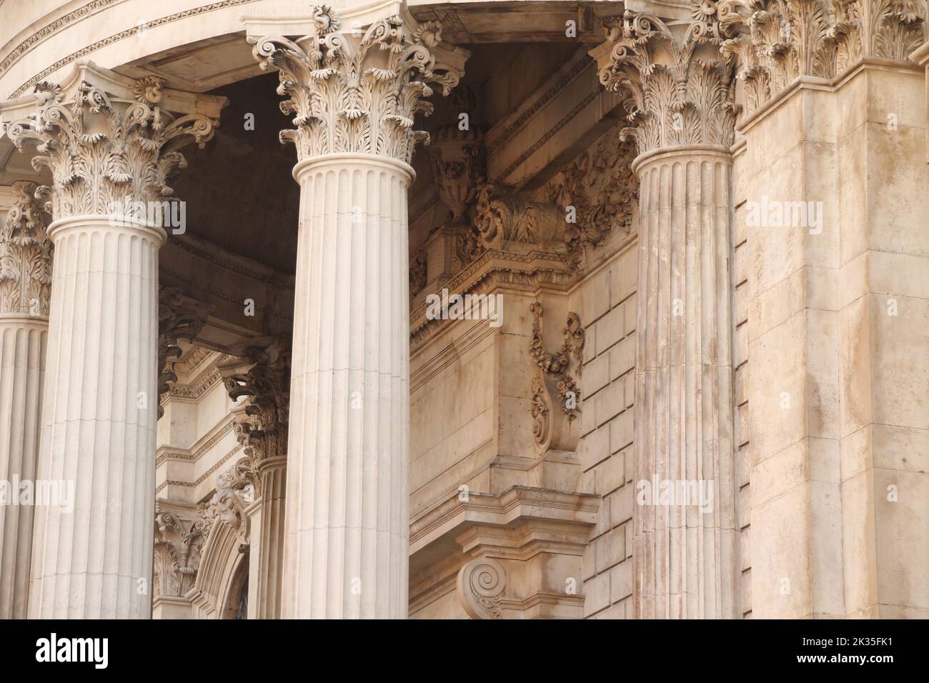 A big marble columns in an ancient architecture Stock Photo - Alamy