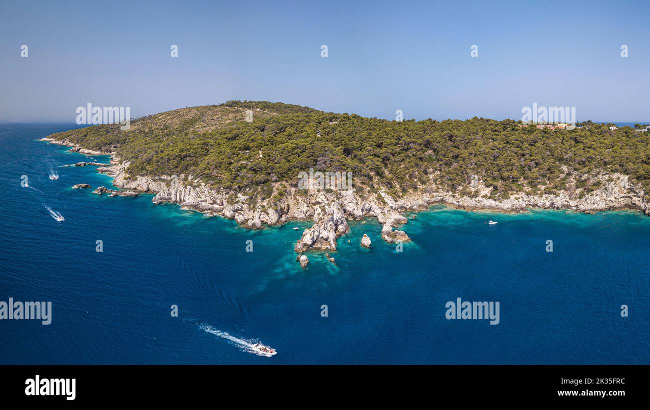 An aerial view of San Domino of the Tremiti islands Stock Photo - Alamy