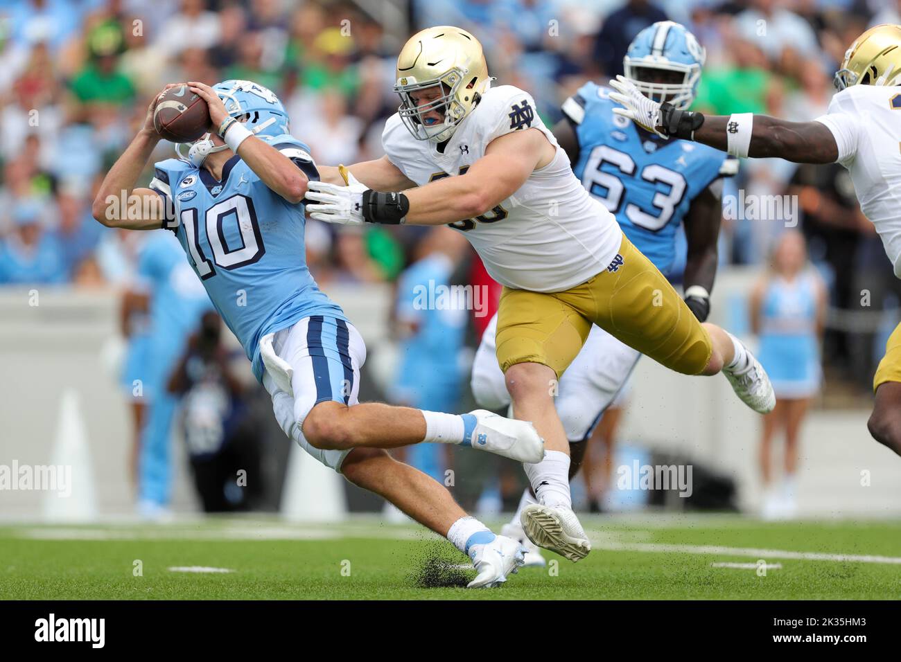 Chapel Hill, North Carolina, USA. 24th Sep, 2022. Notre Dame Fighting ...