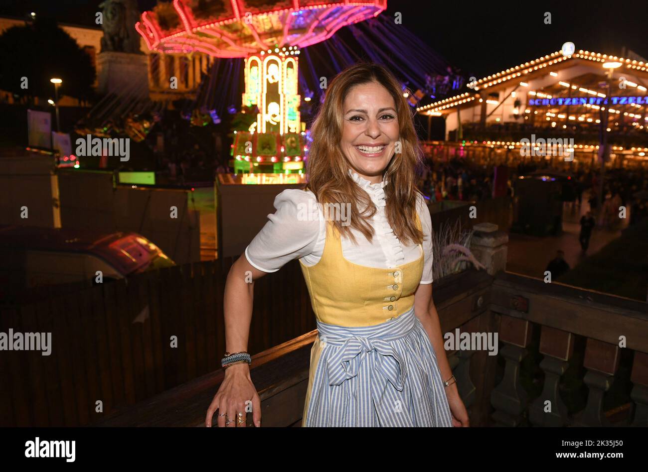 Munich, Germany. 24th Sep, 2022. The presenter Funda Vanroy shows ...
