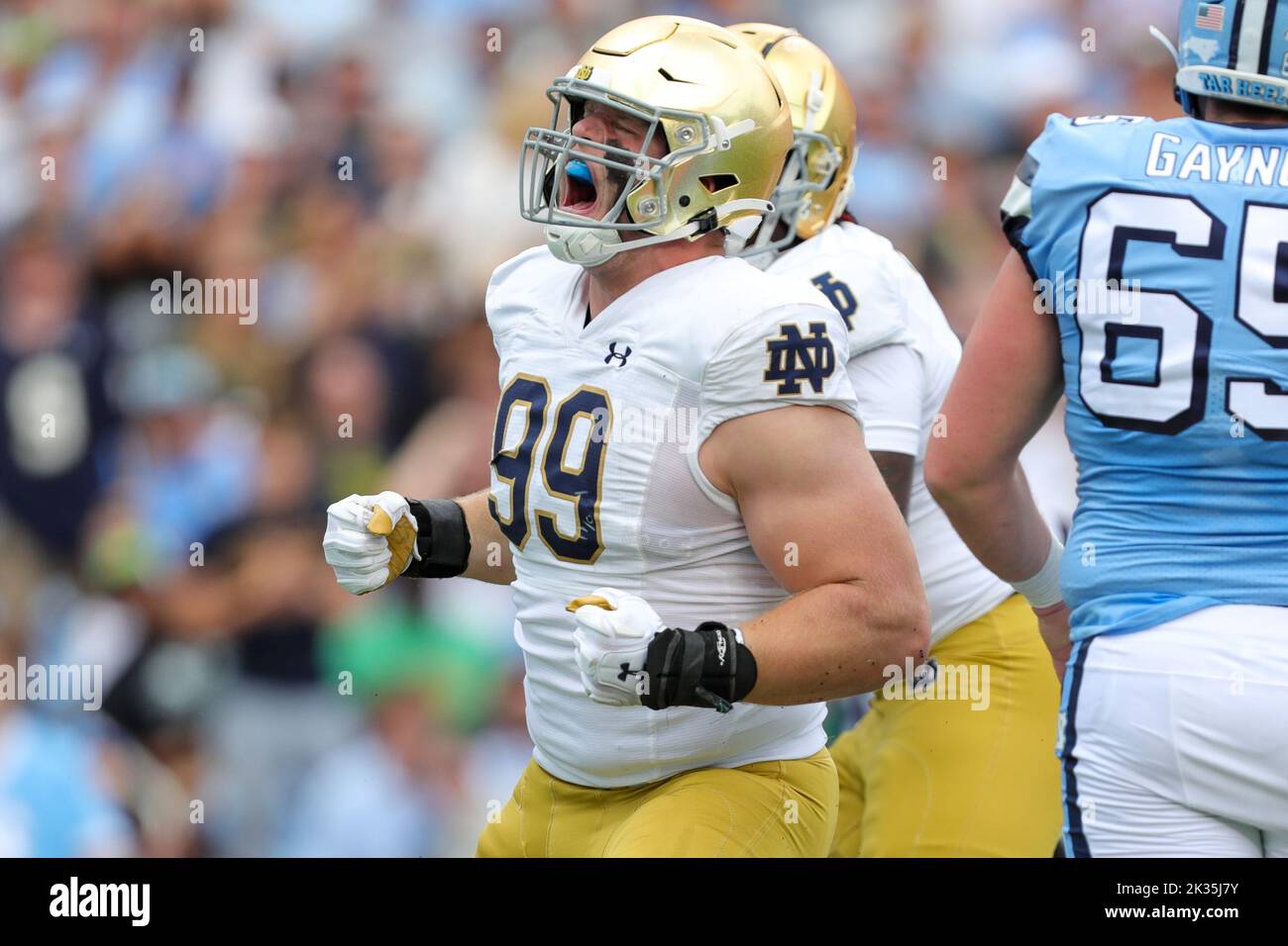 September 24, 2022: Notre Dame Fighting Irish defensive lineman Rylie ...