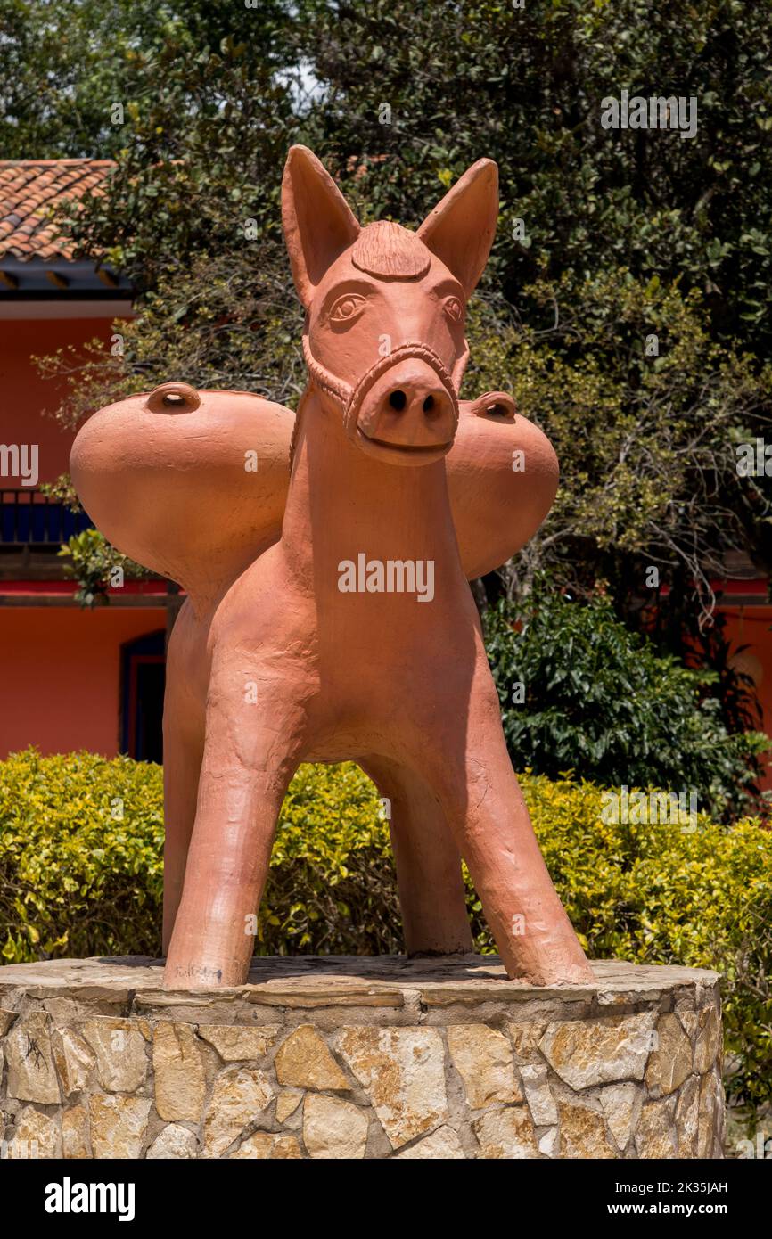 Colonial town of Raquira, Colombia is also known as the Land of Pottery ...