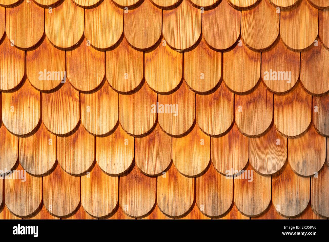 pattern of wooden roof shingles in harmonic structure Stock Photo - Alamy