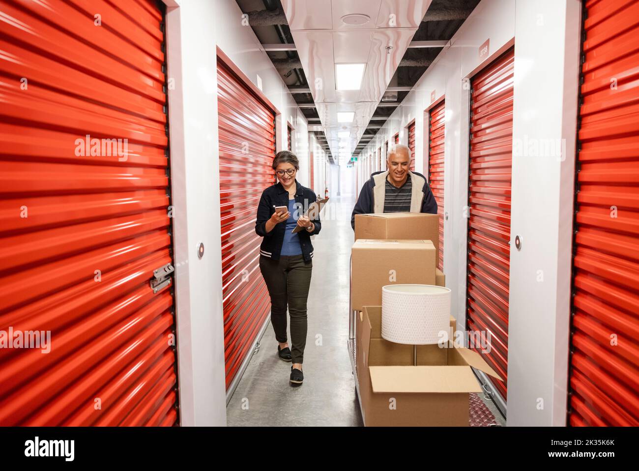 Cart with boxes hi-res stock photography and images - Alamy