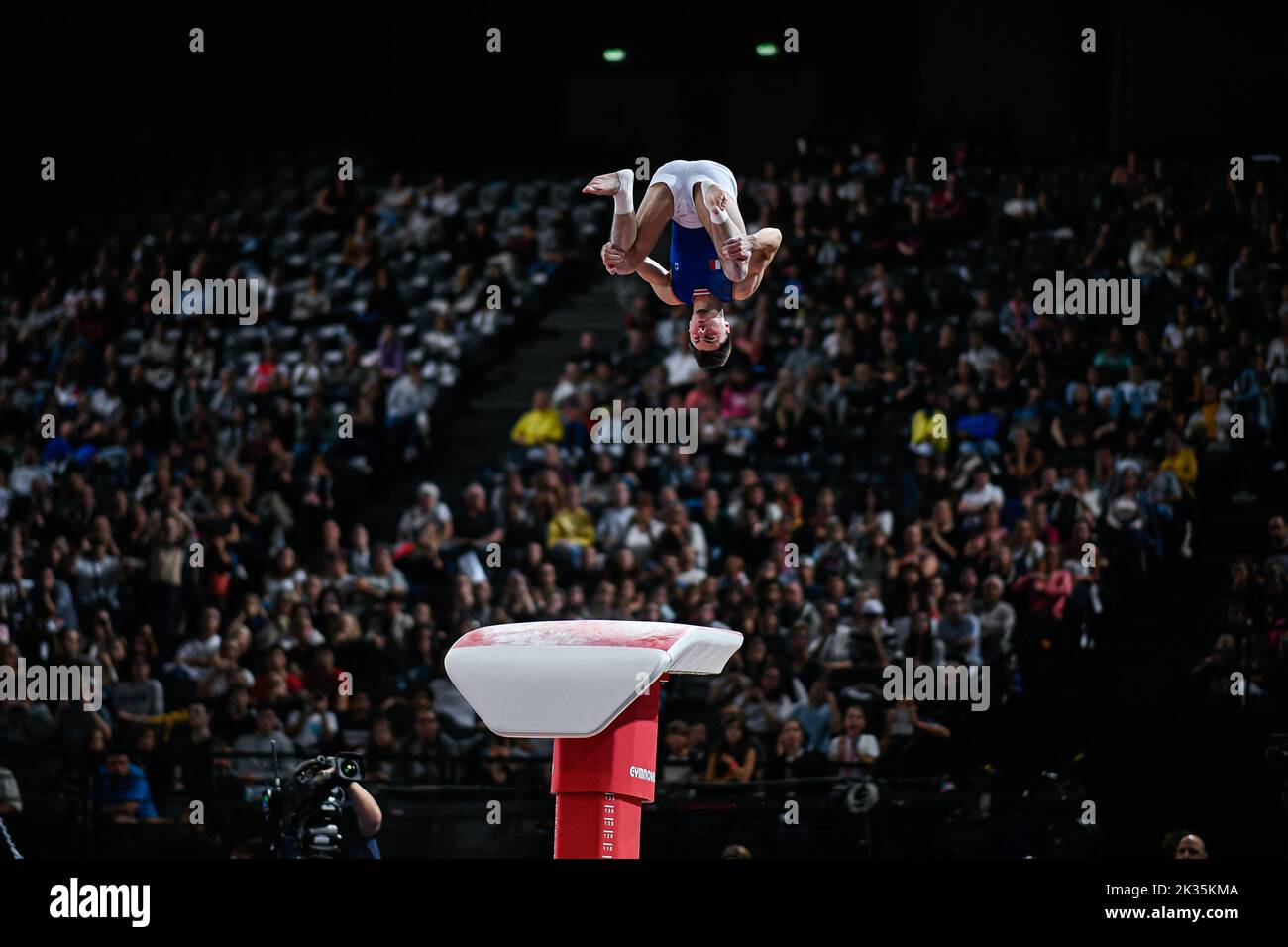 SALADINO Leo of France (men's vaulting) during the FIG World Cup ...