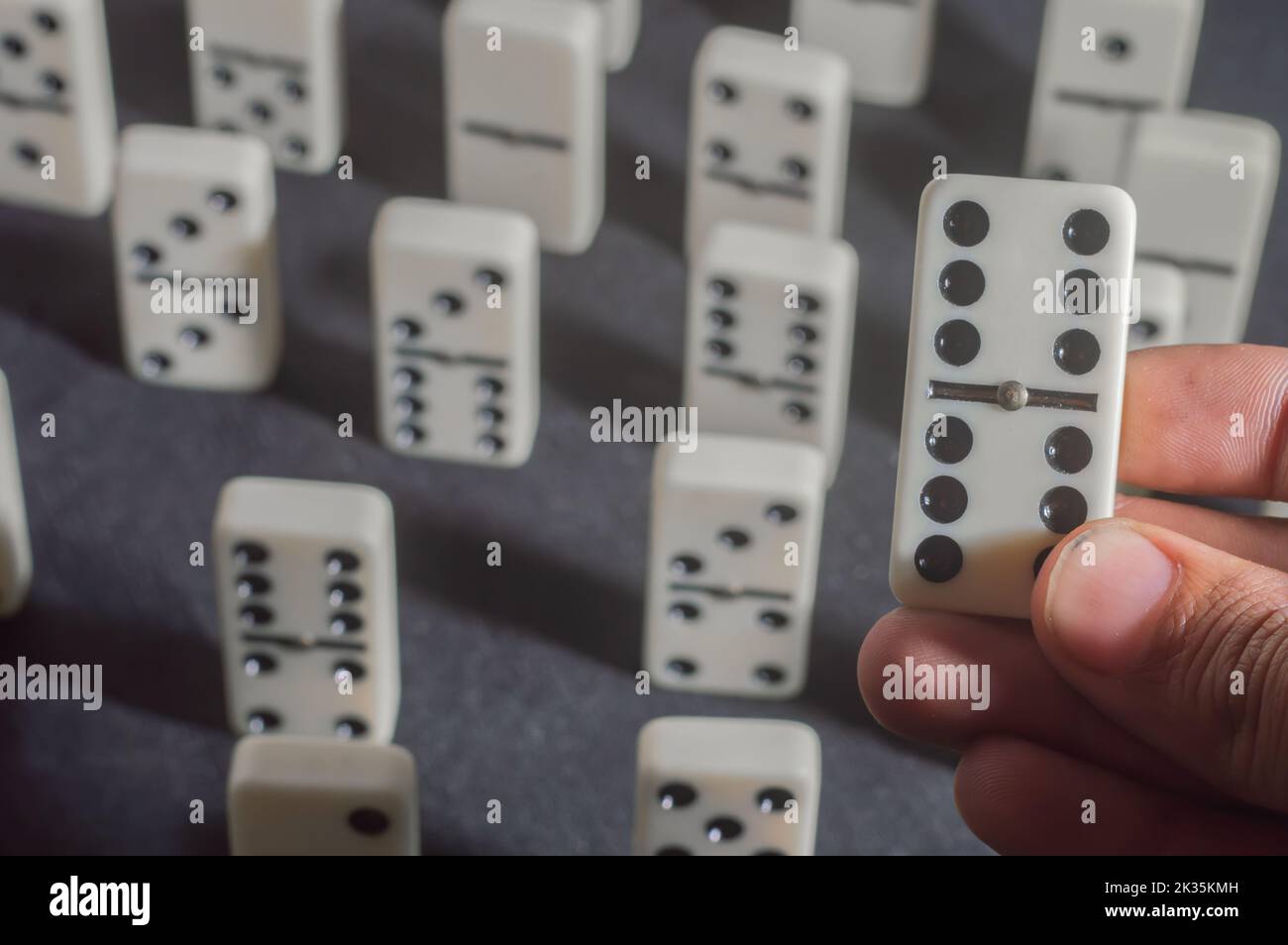Domino pieces hi-res stock photography and images - Alamy