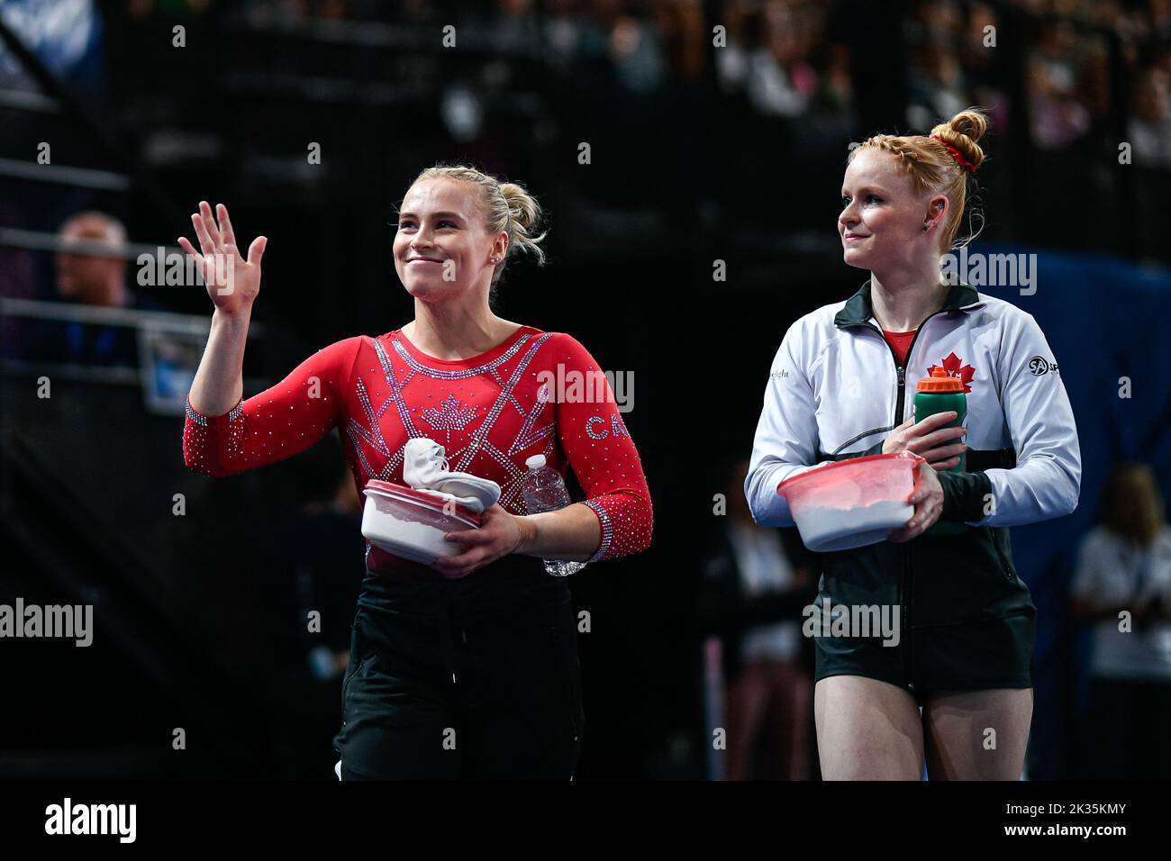 BLACK Elsabeth and PEDRICK Denelle of Canada (women's balance beam ...
