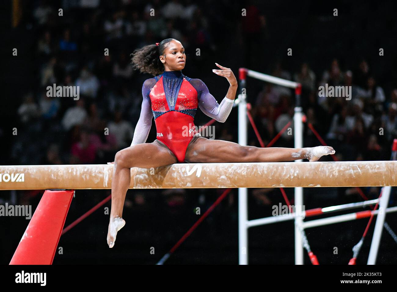 JONES Shilese of USA (women's balance beam) during the FIG World Cup ...