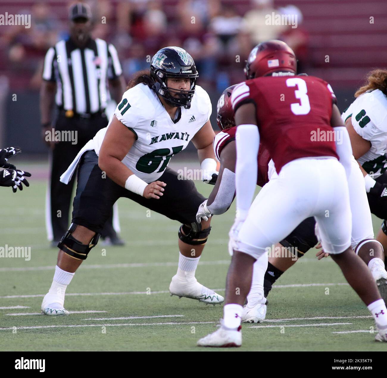 September 24, 2022 - Hawaii Rainbow Warriors offensive lineman Eliki ...
