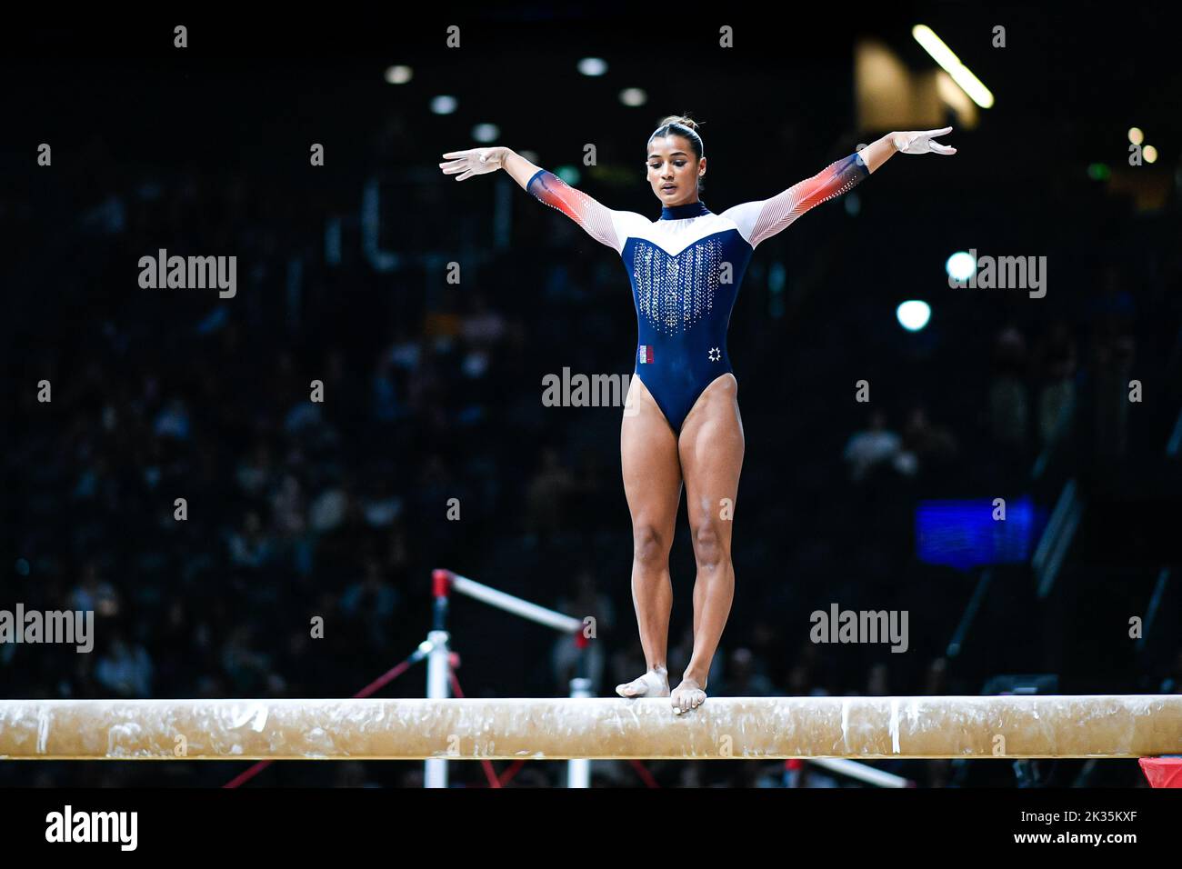 Marine BOYER of France (women's balance beam) during the FIG World Cup ...