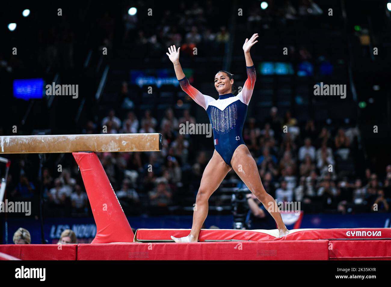 Marine BOYER of France (women's balance beam) during the FIG World Cup ...