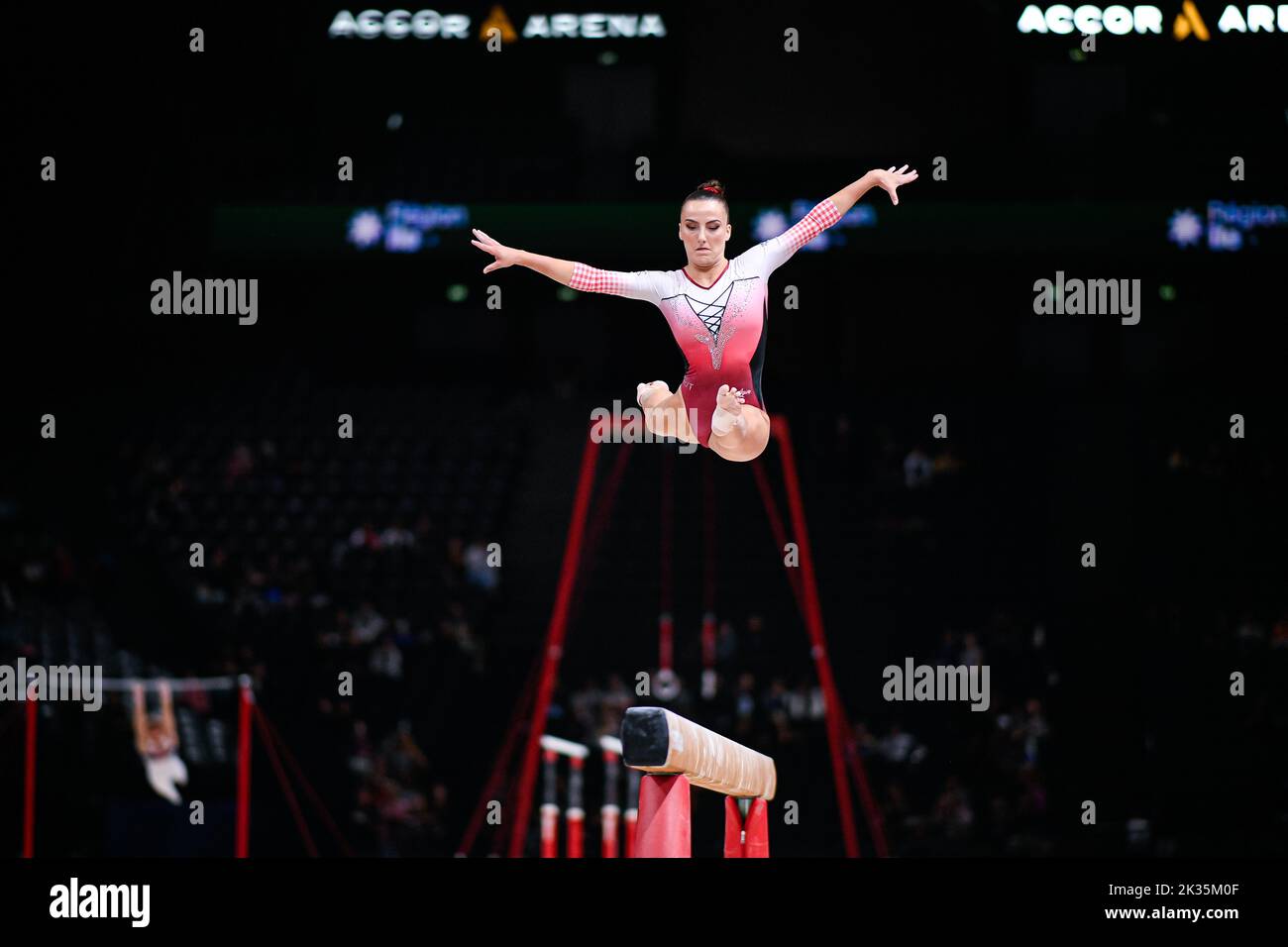 KICKINGER Selina of Austria (women's balance beam) during the FIG World ...