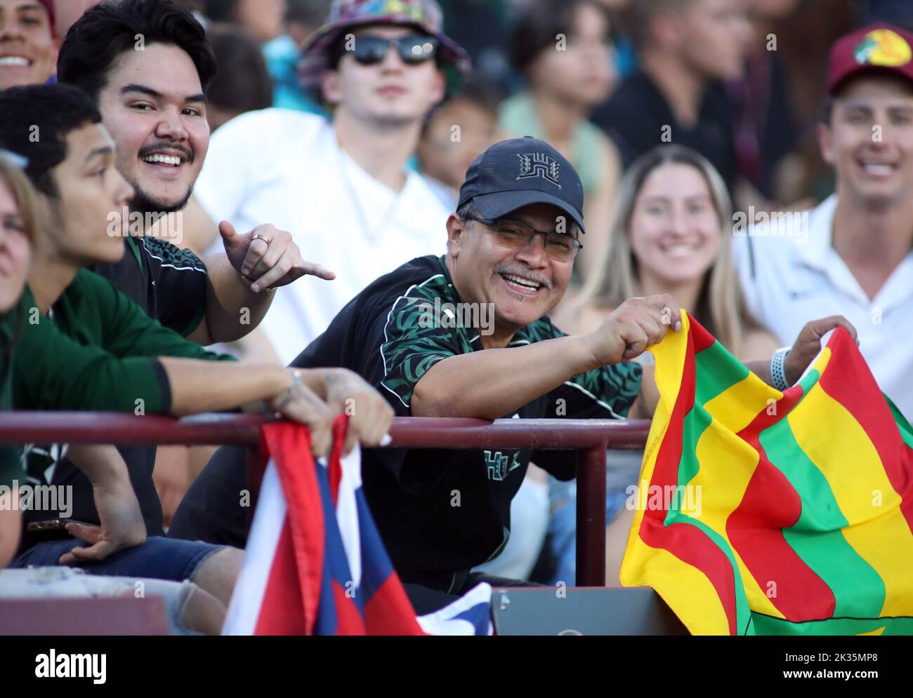 September 24, 2022 - Hawaii fans during a game between the New Mexico ...