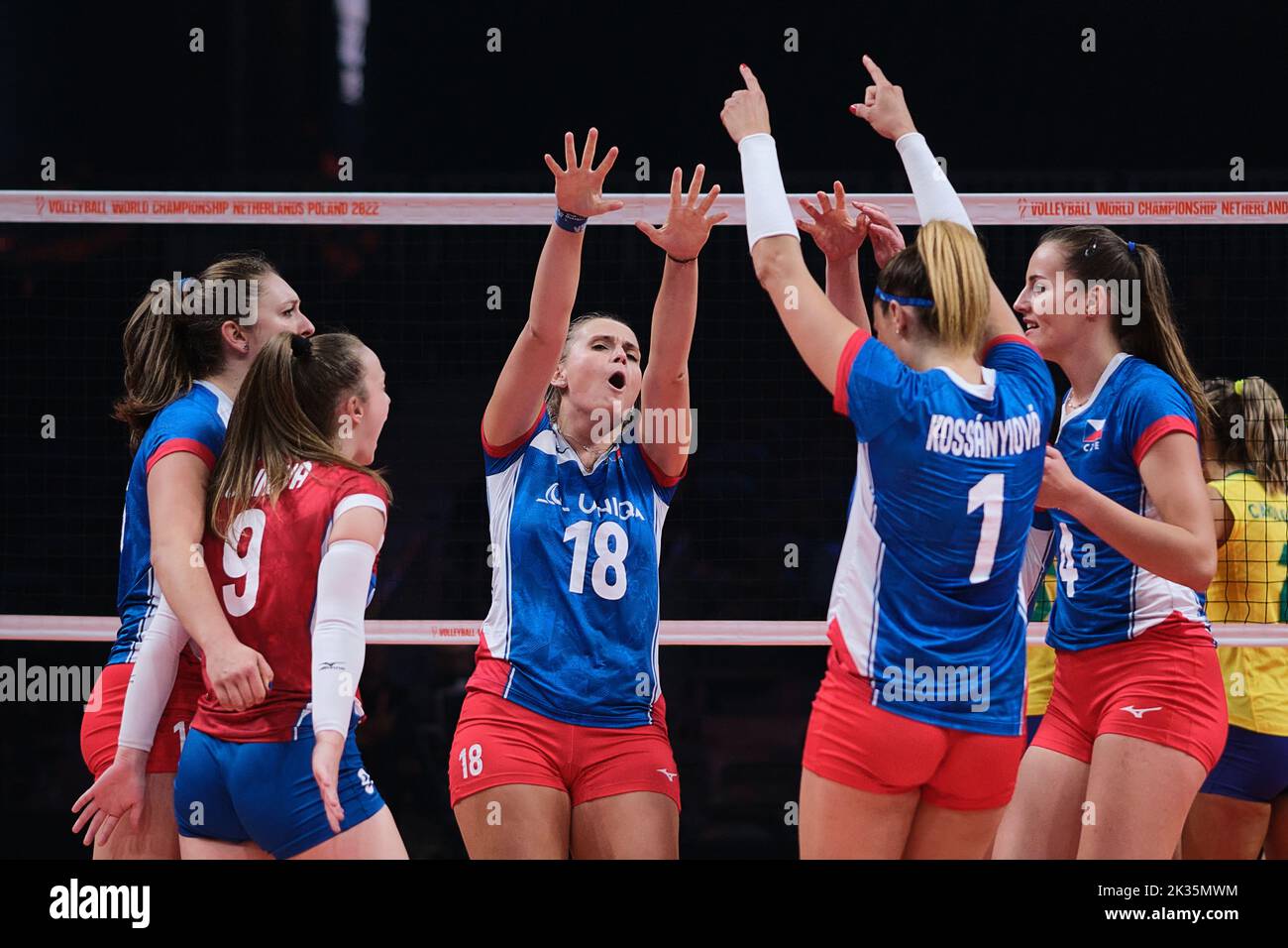 Arnhem, Netherlands. 24th Sep, 2022. Pavlina Simanova (C) of the Czech ...