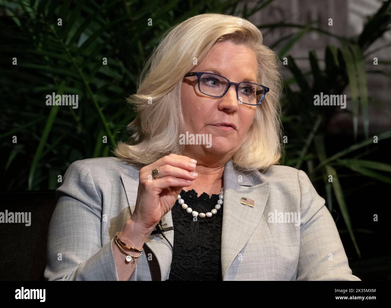 Austin, TX, USA. 24th Sep, 2022. Wyoming Republican Rep. LIZ CHENEY, R ...