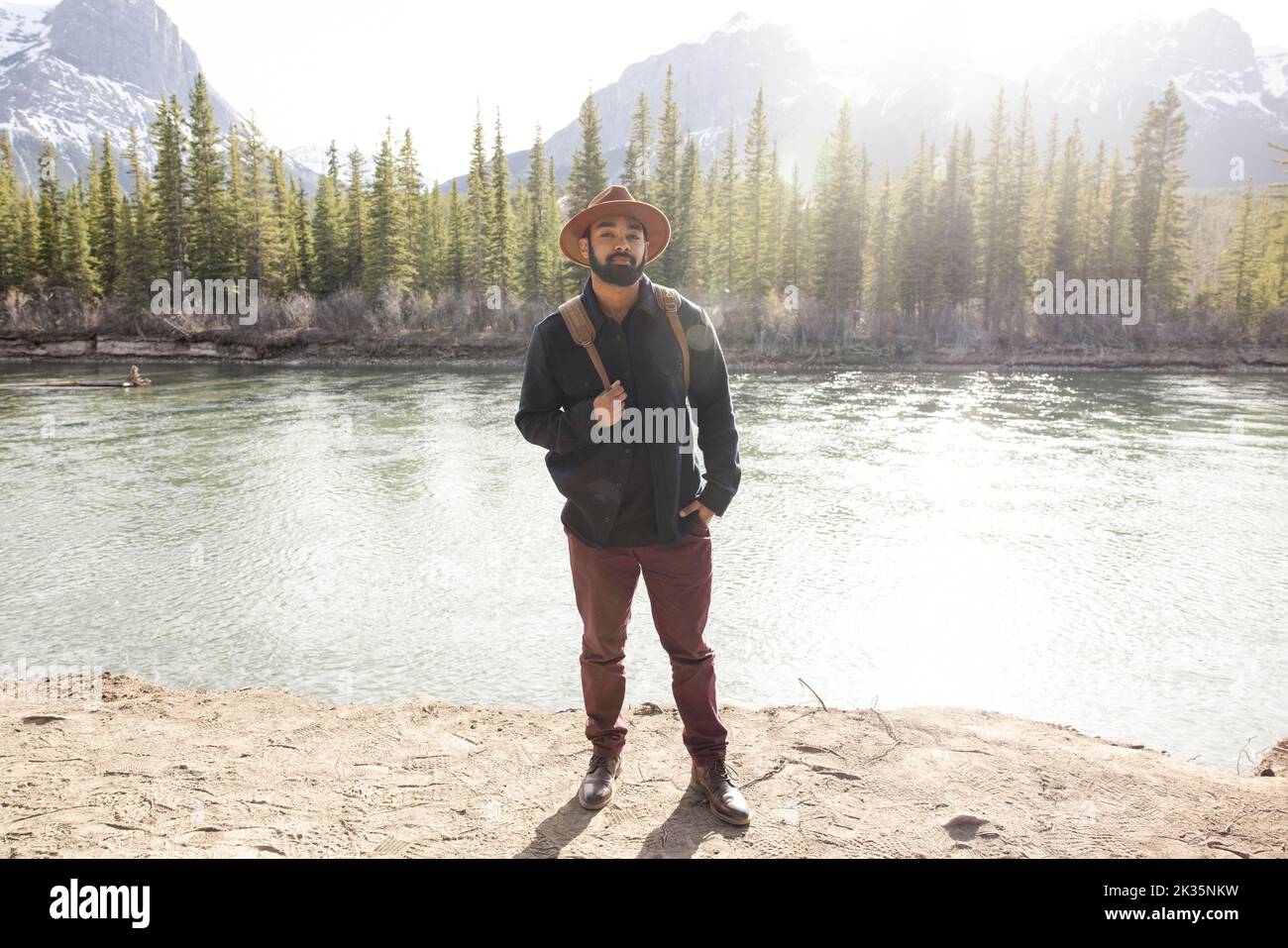 Man standing in river hi-res stock photography and images - Alamy