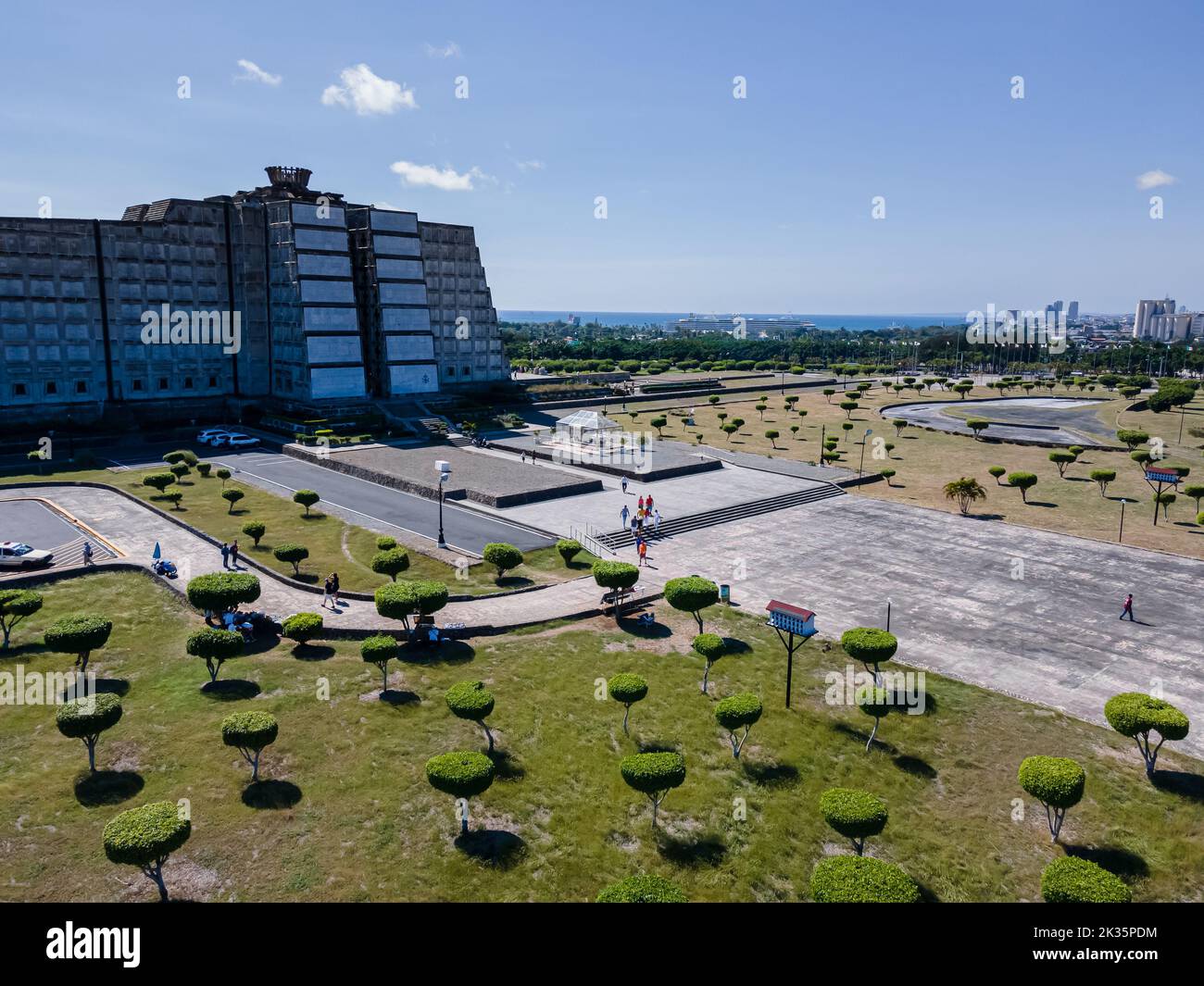 Beautiful aerial view of the Colon Lighthouse in Santo Domingo ...