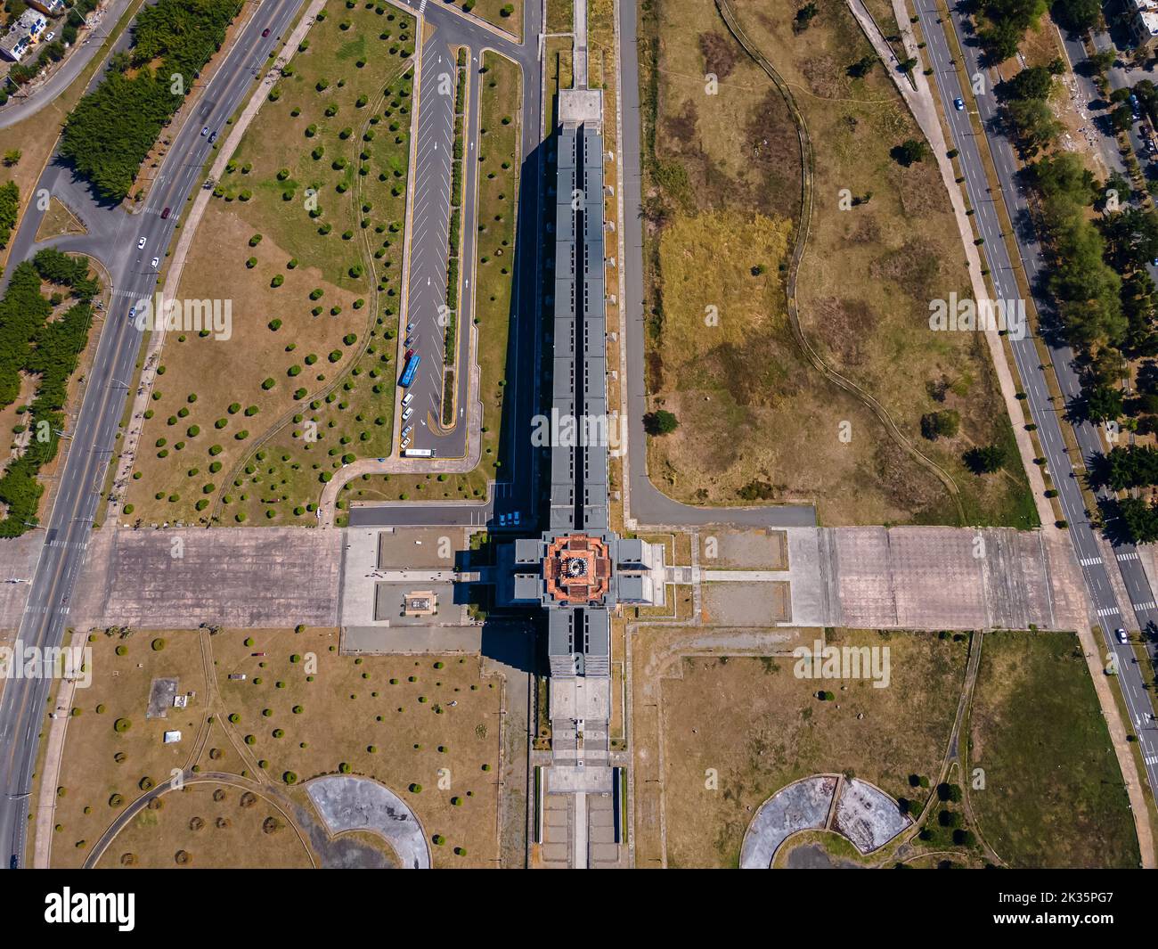Beautiful aerial view of the Colon Lighthouse in Santo Domingo ...