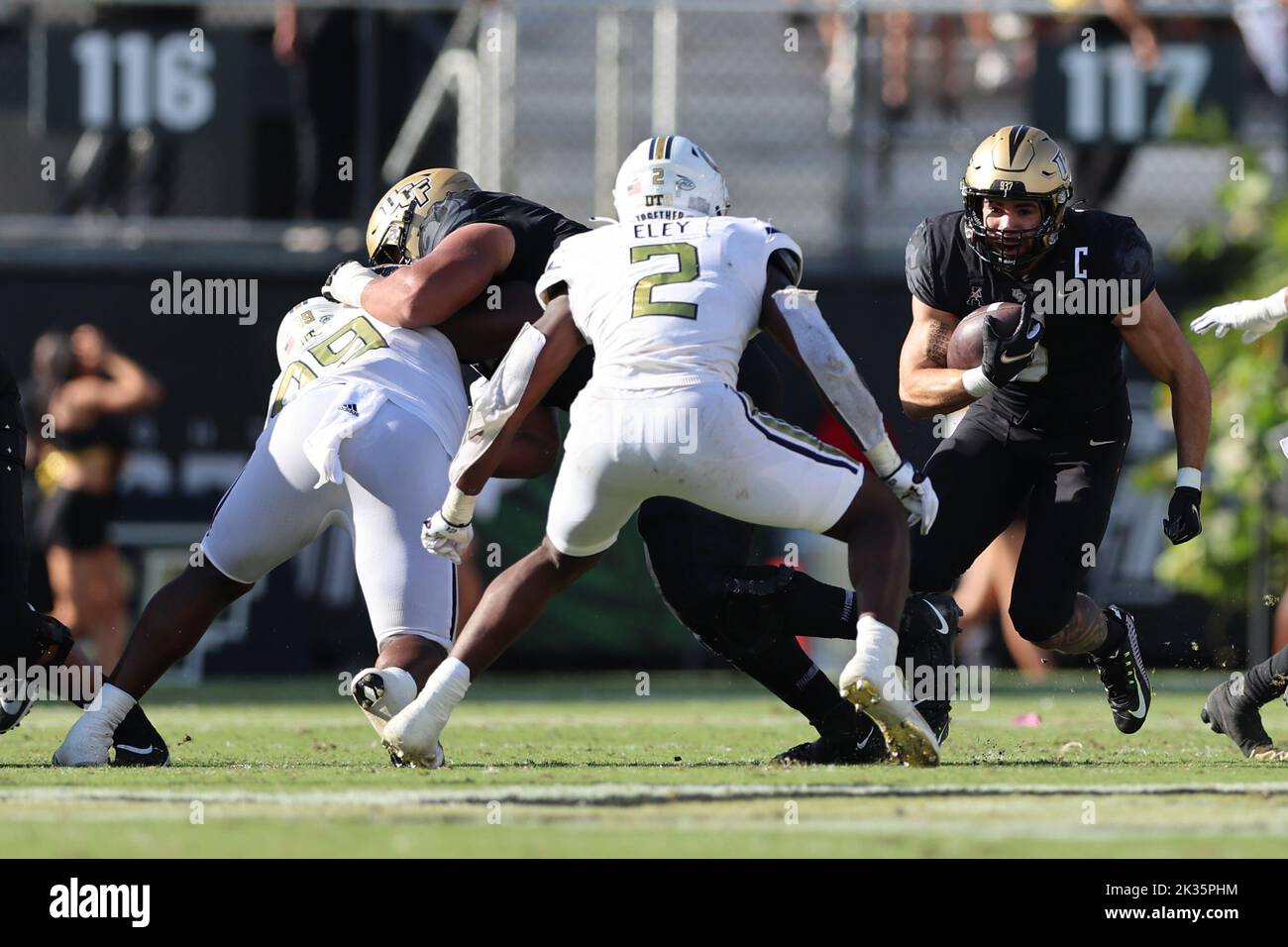 September 24, 2022: UCF Knights running back ISAIAH BOWSER (5) runs up ...