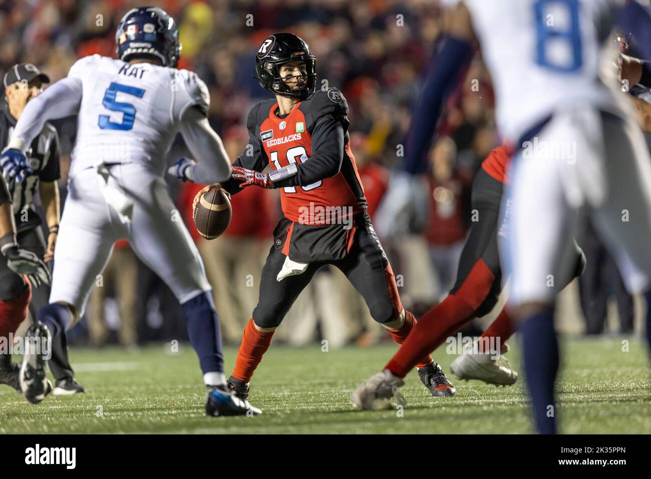 Ottawa, Canada. 24 Sep 2022. Nick Arbuckle (19) of the Ottawa Redblacks ...