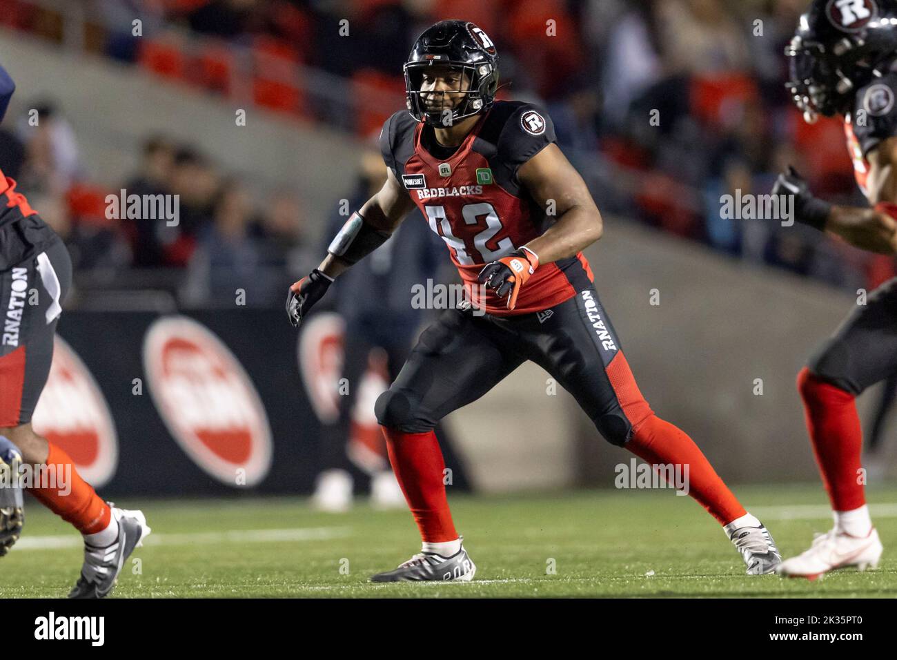 Ottawa, Canada. 24 Sep 2022. Avery Williams (42) of the Ottawa ...