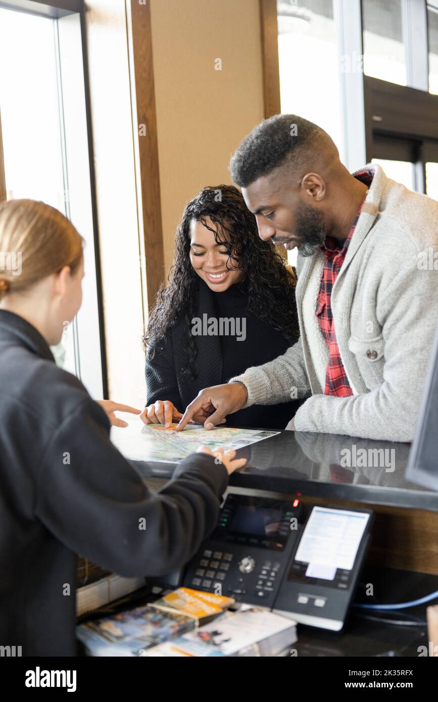 Hotel receptionist african american hi-res stock photography and images ...