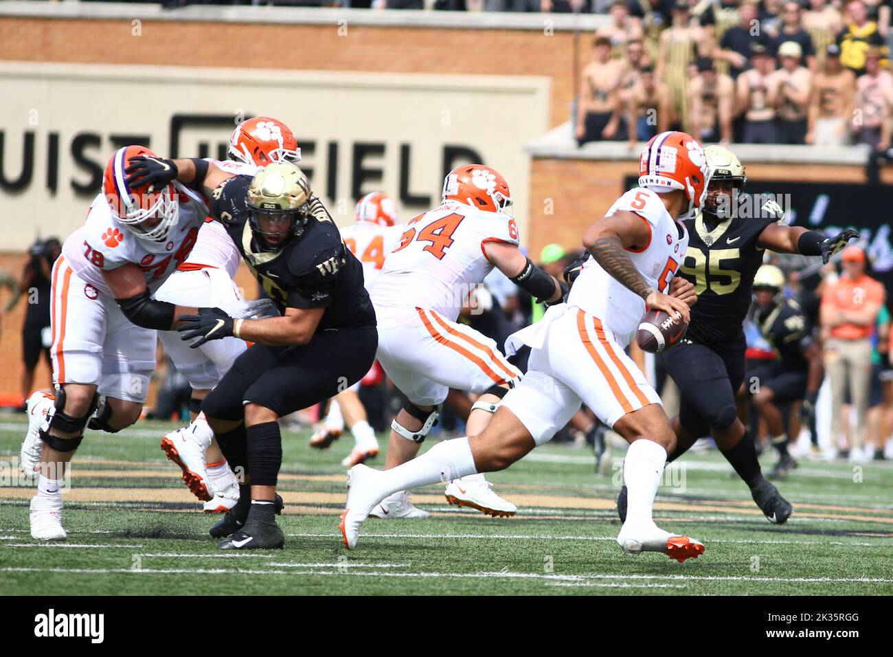 September 24, 2022: [DJ Uiagalelei] scrambles from Wake Forest Defense ...