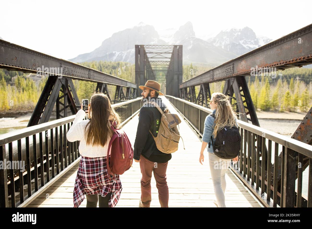 Walking over bridge hi-res stock photography and images - Alamy