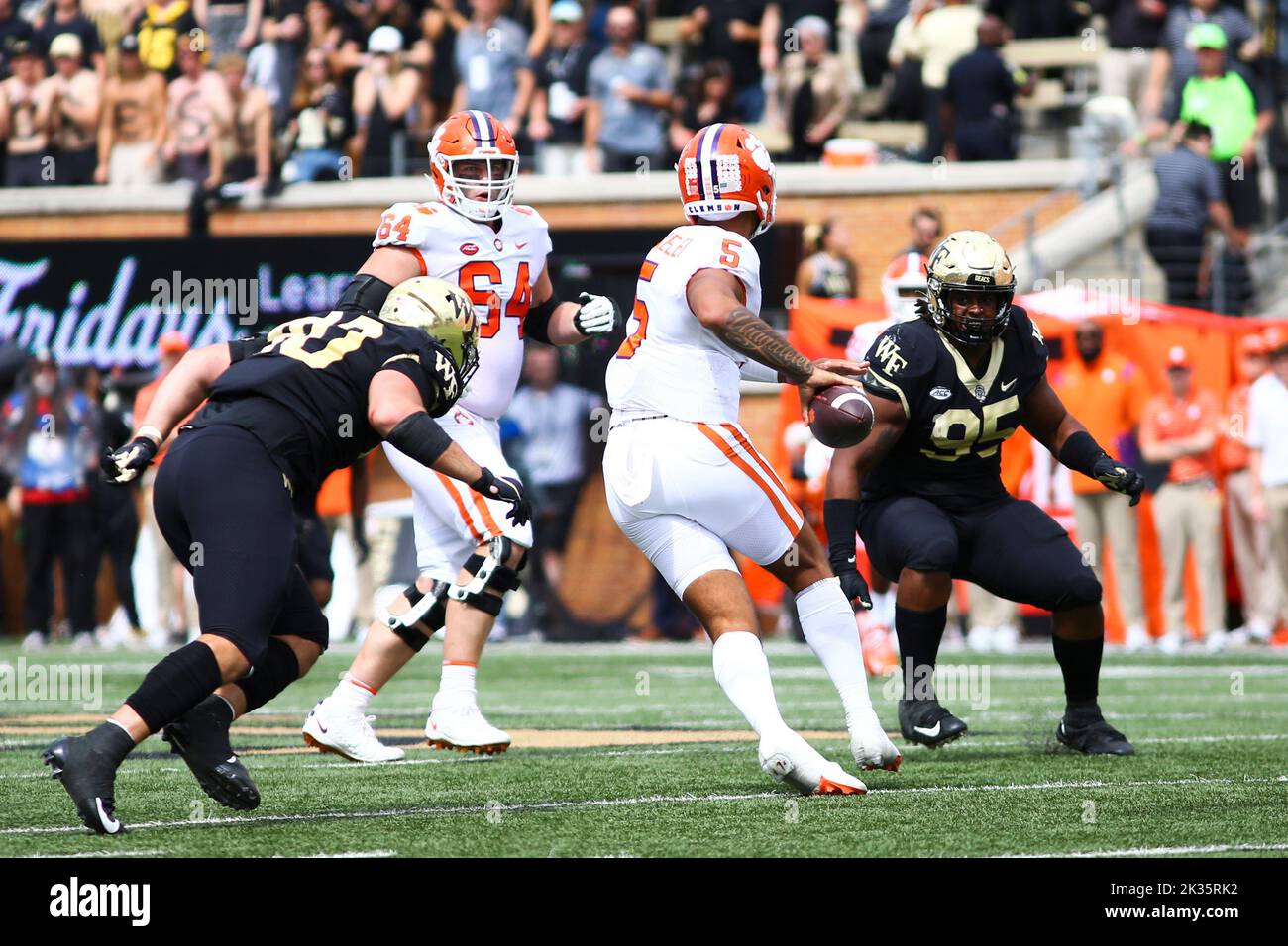 September 24, 2022: [DJ Uiagalelei] scrambles from Wake Forest Defense NCAA football game ...