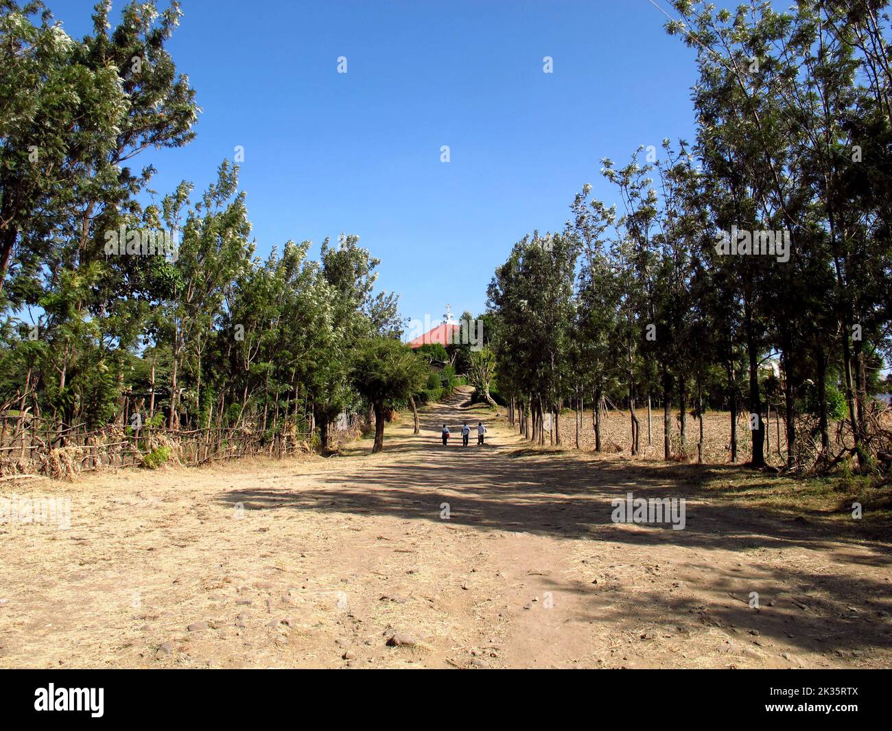 The Orthodox monastery in the heart of Africa in Ethiopia Stock Photo ...