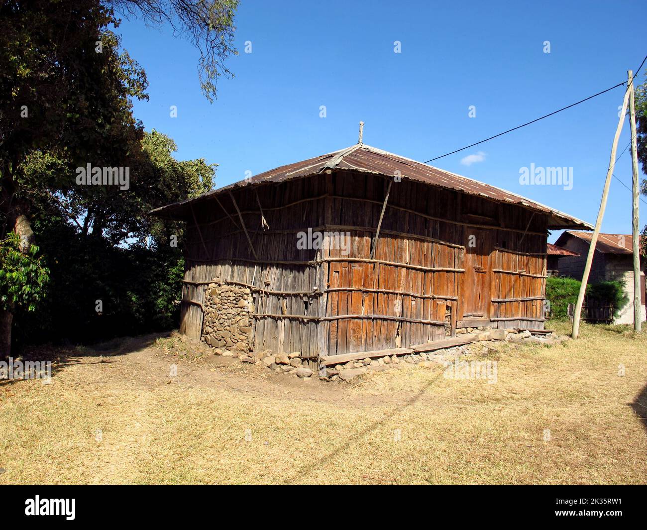 The Orthodox monastery in the heart of Africa in Ethiopia Stock Photo ...