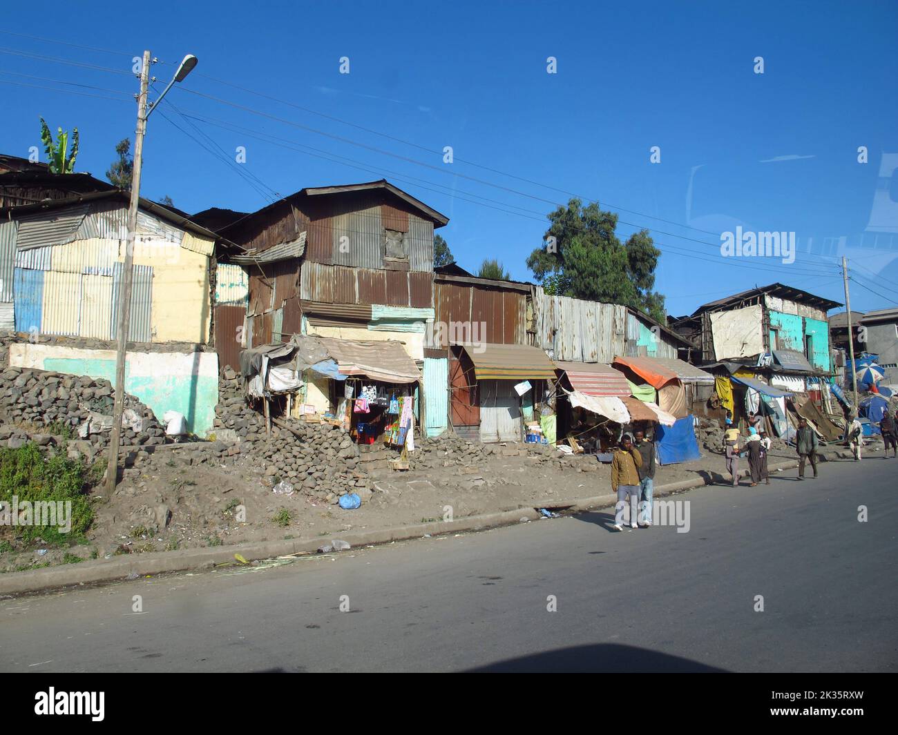 The local market near Kombolcha city in Ethiopia, Africa Stock Photo ...