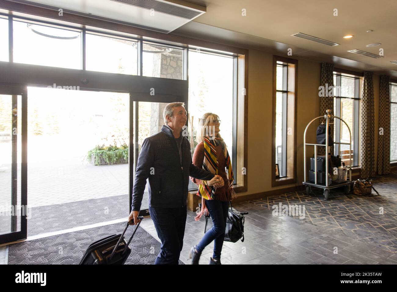 Walking to hotel hi-res stock photography and images - Alamy