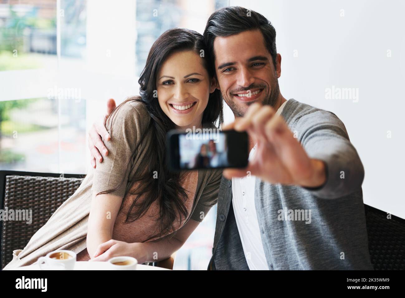 I want to remember this moment forever. an attractive young couple ...