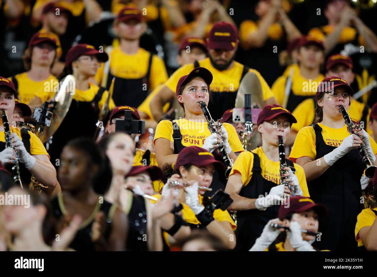 Tempe, Arizona, USA. 24th Sep, 2022. Arizona State Sun Devils band in ...