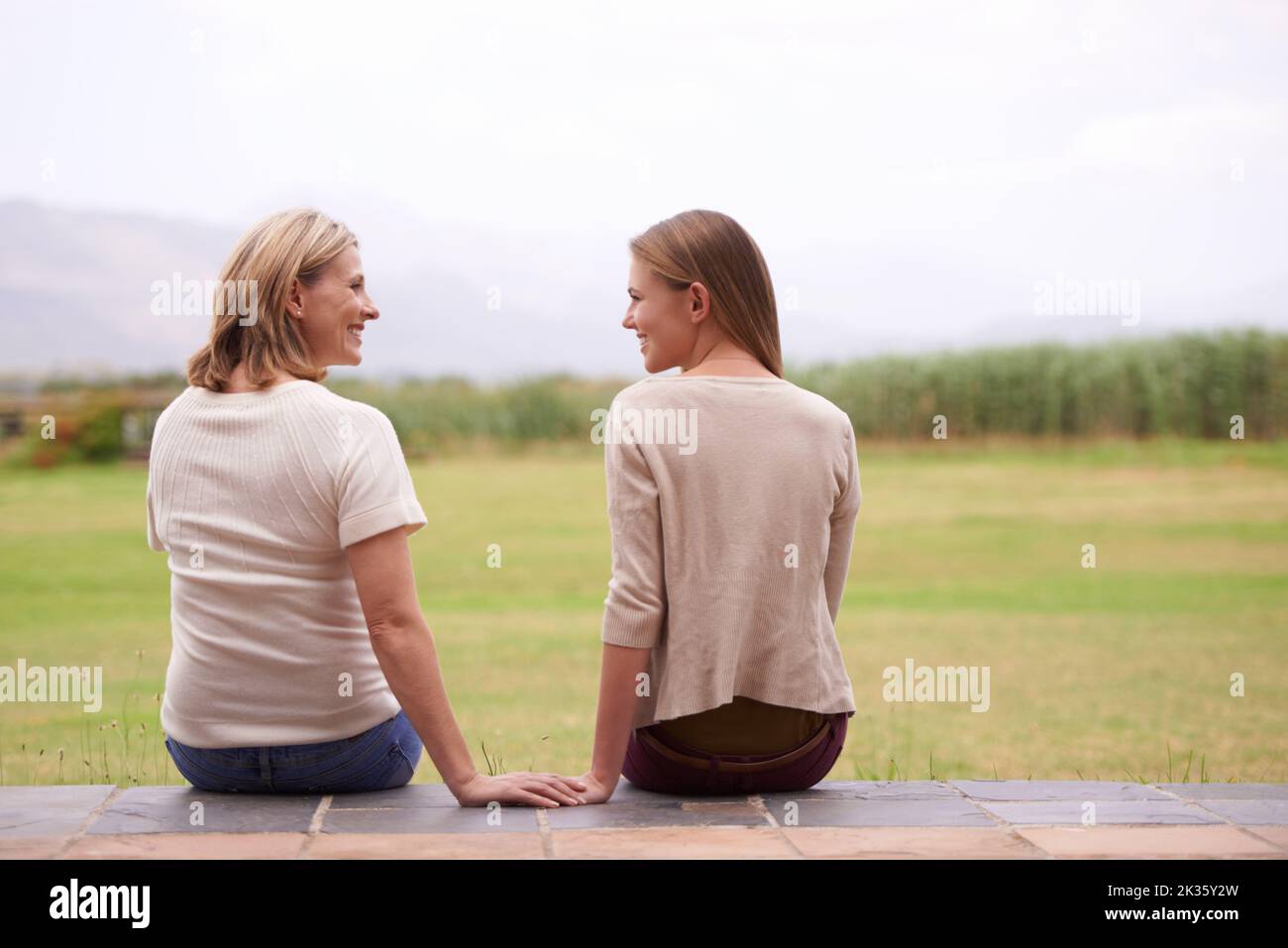 Special Mother Daughter Moments A Mother And Daughter Sitting And