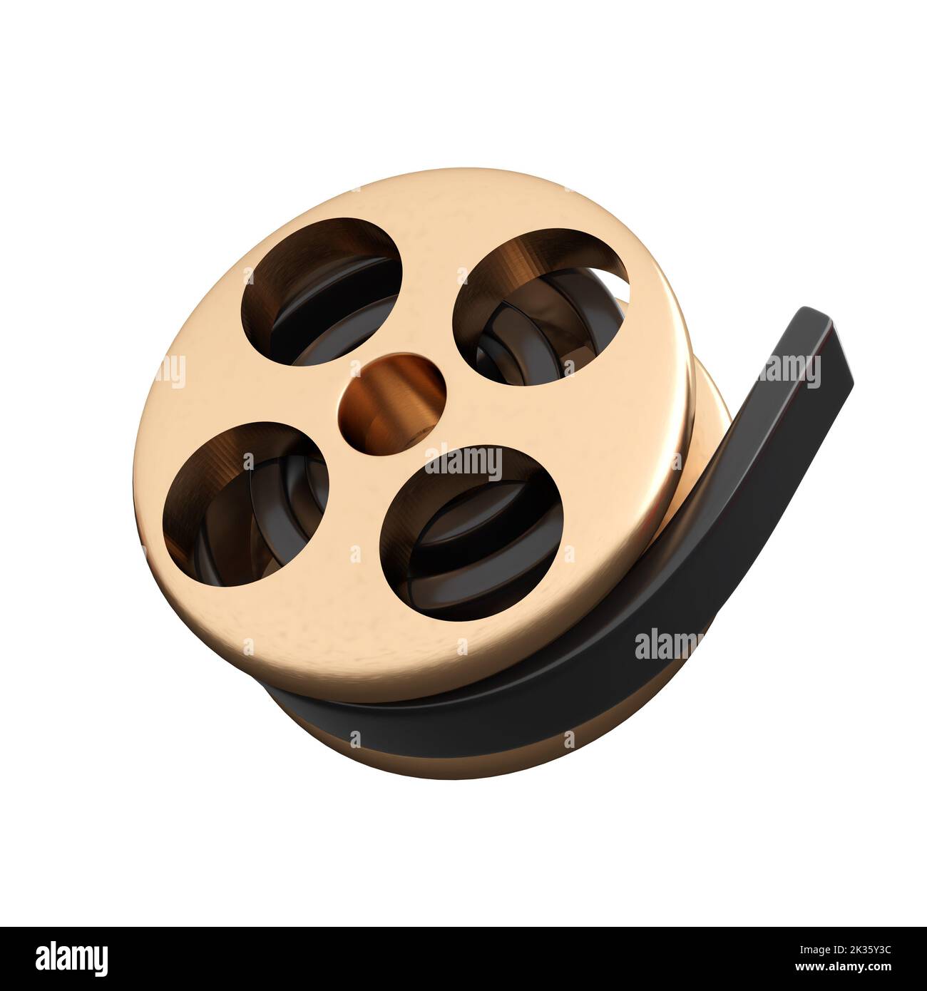 3d film roll. Cinema, movie, entertainment concept in trending cartoon ...