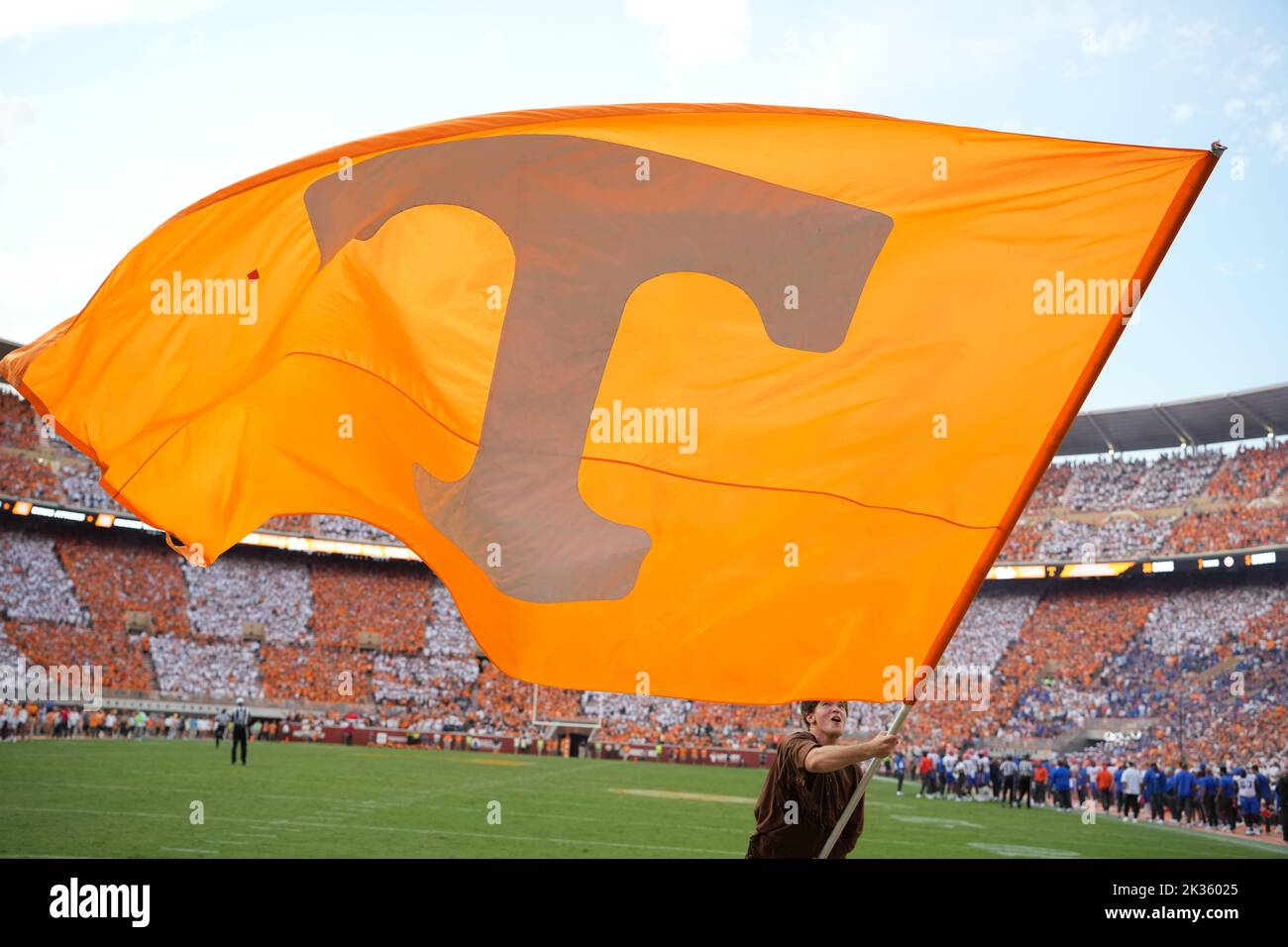 September 24, 2022: Tennessee Volunteers flag during the NCAA football ...