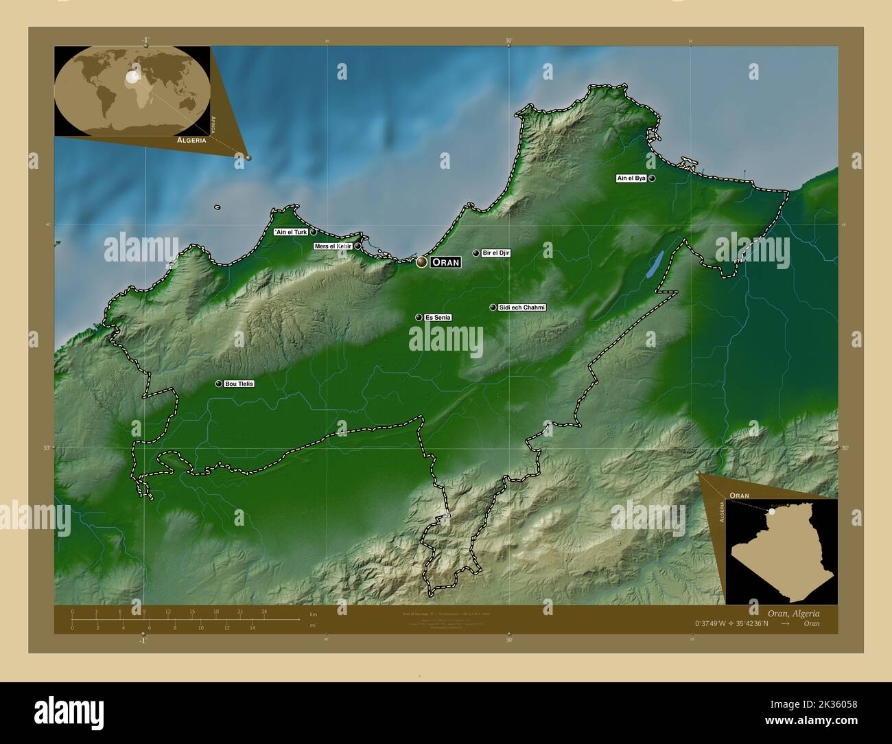 Map of oran Stock Vector Images - Alamy