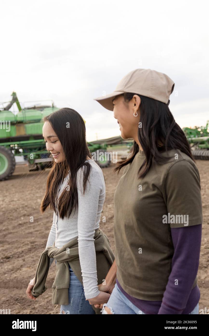 Mother with teenage daughter rural hi-res stock photography and images ...